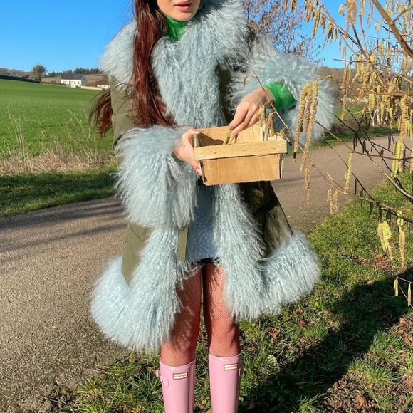 Saks Potts | Jackets & Coats | Charlotte Simone Pistachio Puffer Coat ...